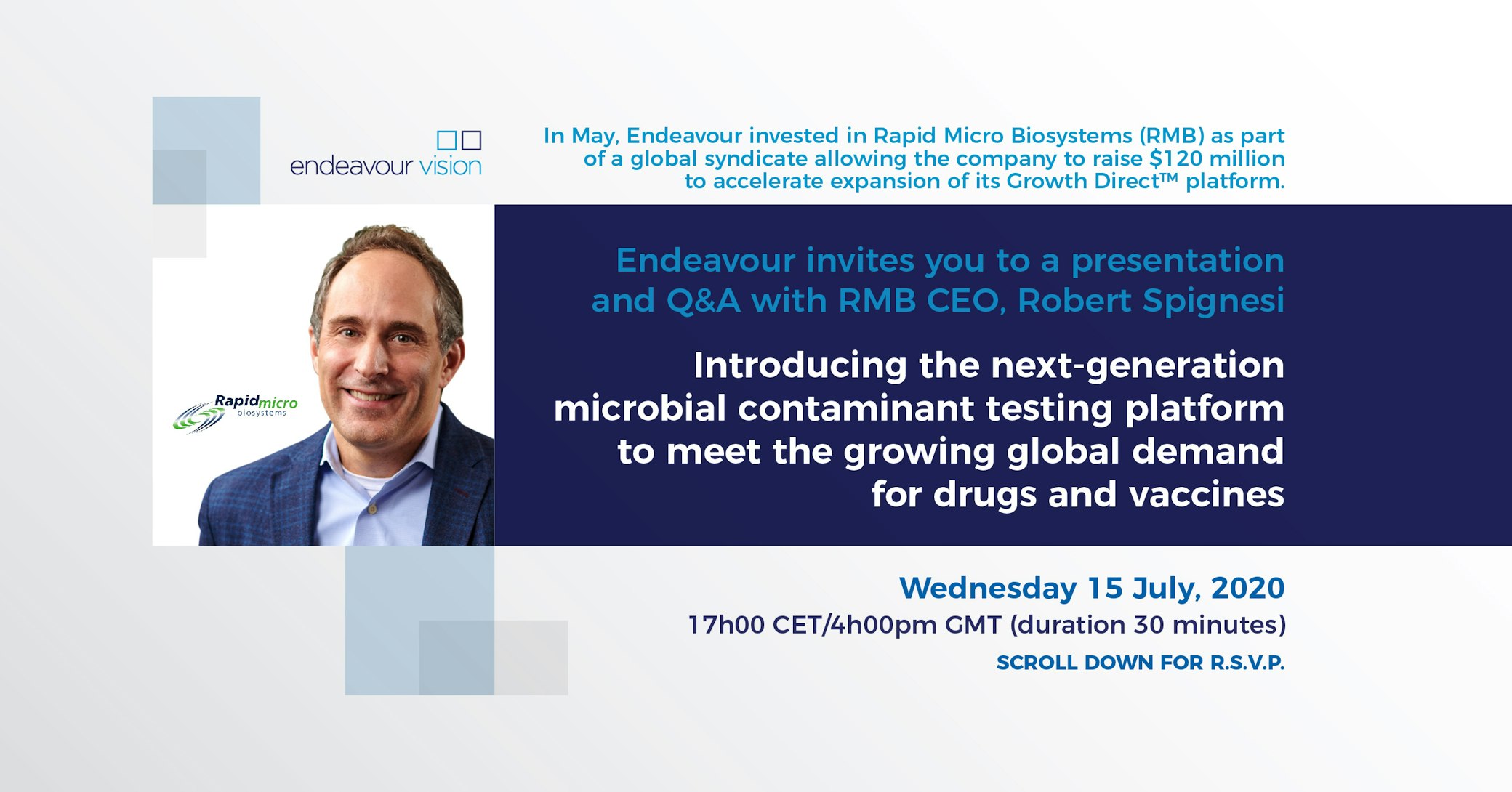 Rapid Micro Biosystems CEO Presentation